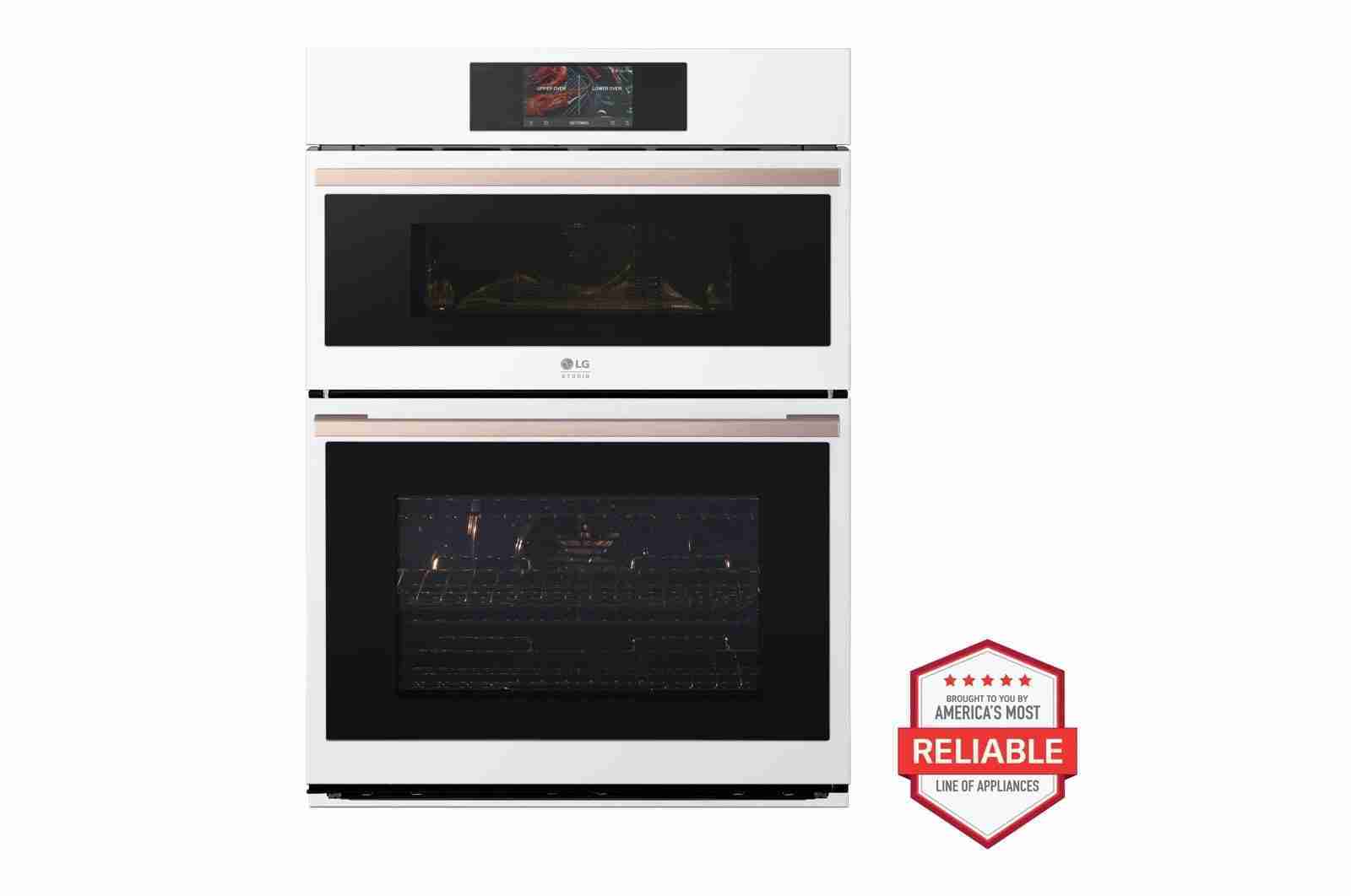 LG STUDIO 1. 7/4. 7 cu. ft. Combination Double Wall Oven - Essence ...