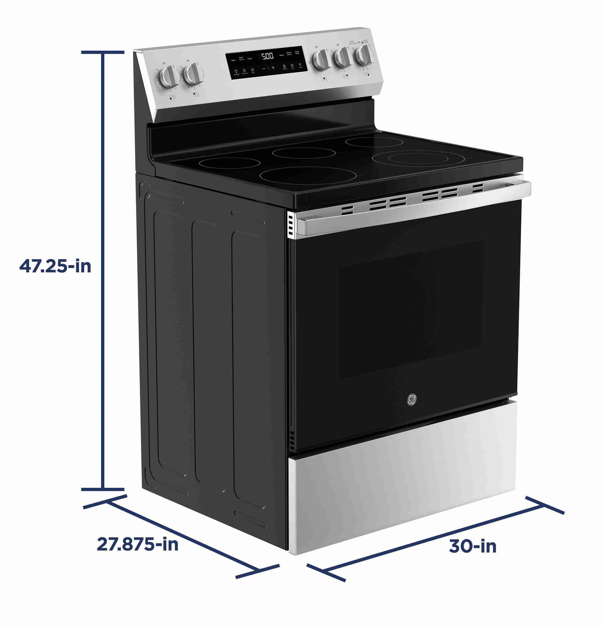 GE ENERGY STAR 30" Free-Standing Electric Range with Crisp Mode ...